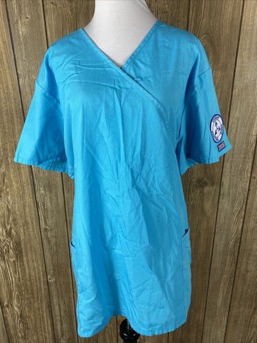 Cherokee Workwear Blue Scrub Student Nurse Practical Top Size 3XL Style ...