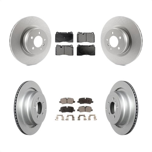 For Land Rover Range Supercharged Front Rear Coated Brake Rotors ...