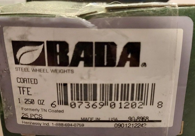 25 Bada TFE Truck Rim Steel Wheel Weights 1.25 Oz USA Made Ship . for ...