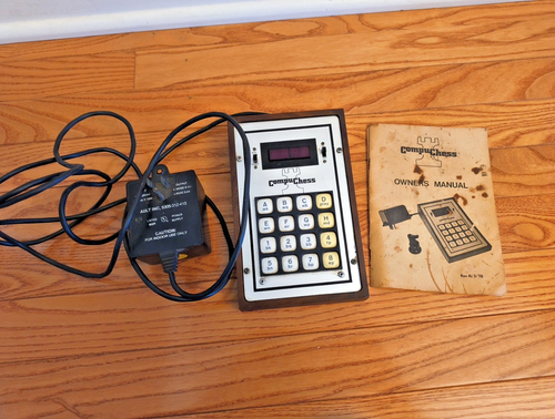 CompuChess DataCash Systems 1978 Rare vintage chess computer & Manual ...