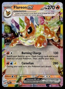 Flareon ex 2025 Scarlet & Violet: Prismatic Evolutions #014/131 Double ...