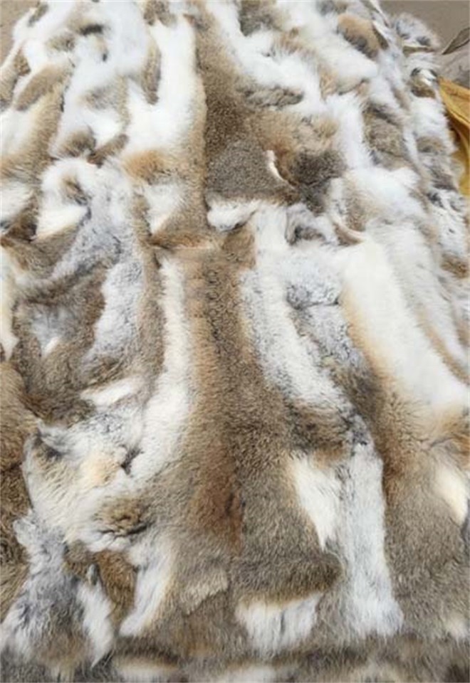 Luxury Real Rabbit Fur Blanket Rug Real Fur Blanket Carpet Cosy ...