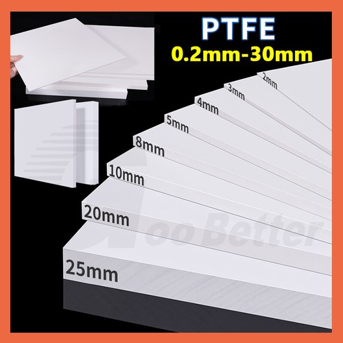 PTFE PLATE SHEET HIGH TEMPERATURE, LOW FRICTION ENGINEERING PLASTICS 0 ...