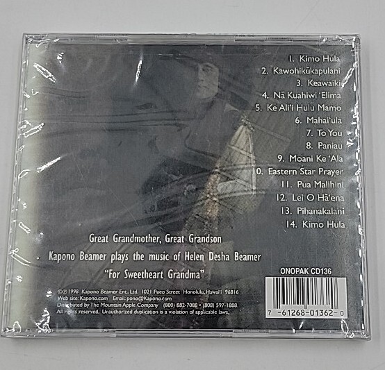 Kapono Beamer: Great Grandmother, Great Grandson (CD 1998) Brand New ...