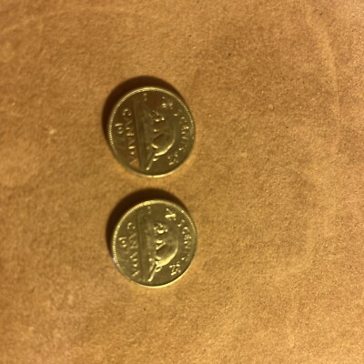 1977 CANADIAN NICKEL FIVE CENTS FROM COIN CANADA 5 CENT Lot Of 2 | eBay