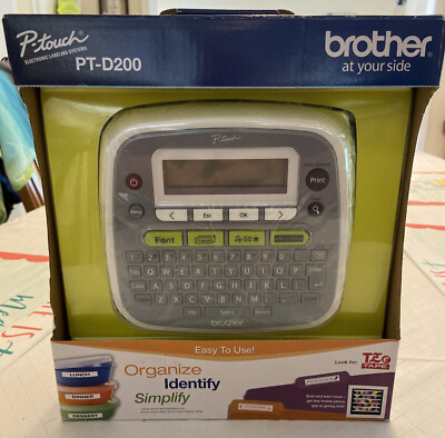 Brother P-Touch PT-D200 TZe Tape Electronic Label Maker - New In Box ...