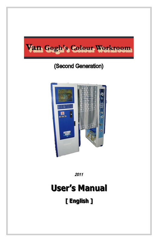 Van Gogh’s Colour Workroom Photo Operation/Repair Owner's Manual Sega ...