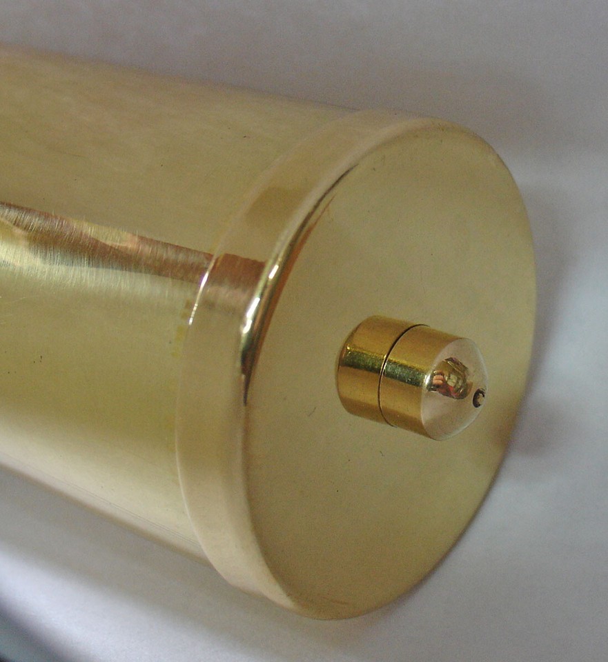 NEW 42 x 235mm Grandmother Clock Weight Shell - Solid Brass, Polished ...