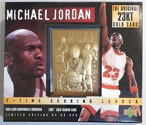 1995 Upper Deck Michael Jordan 23KT Gold Card - Factory Sealed Box | eBay