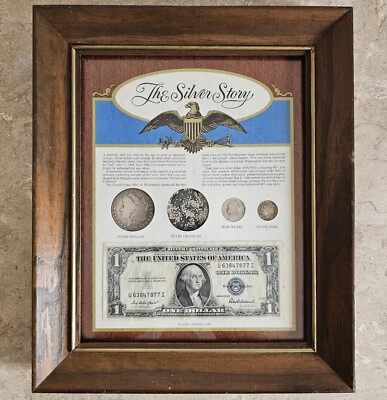 The Silver Story Framed Coin Collection with Silver Certificate | eBay