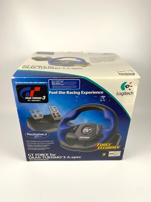 Logitech GT Force Driving Controller Gran Turismo 3 A-spec Play Station ...