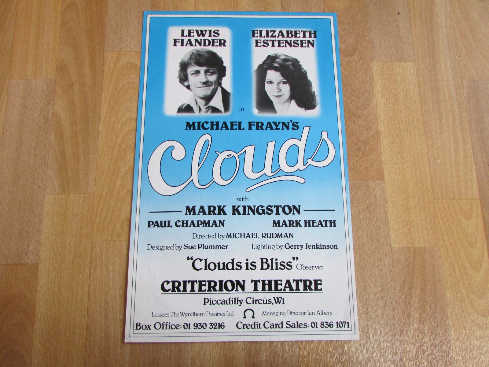 Lewis Fiander & Elizabeth Estensen in CLOUDS Original CRITERION Theatre ...