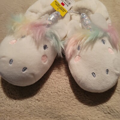 Slippers/House fuzzy Shoes, Fuzzy Plush Slippers, toddler girls size 5 ...