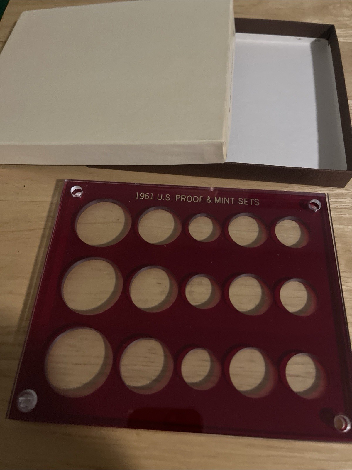 Capital Plastics Coin Holder for 1961 U.S. Proof & Mint Sets New Old ...