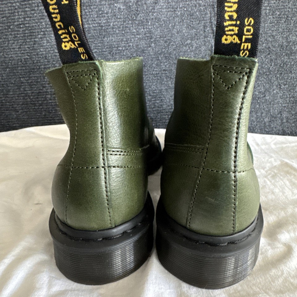 Doc Martin Church Buckingham Seaweed Green Leather Boots, Brand New ...