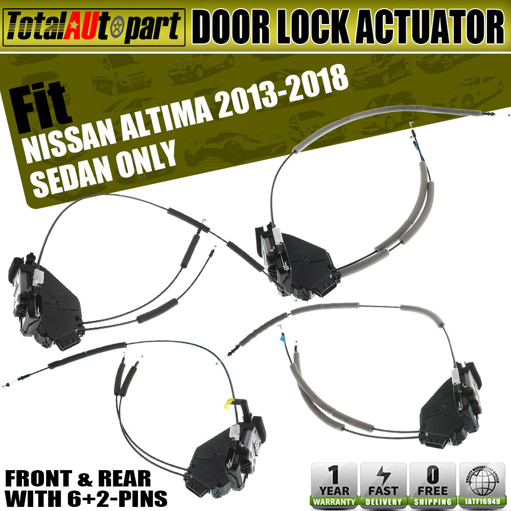 4Pcs Door Lock Actuator Front & Rear for Nissan Altima 2013-2018 L4 2 ...