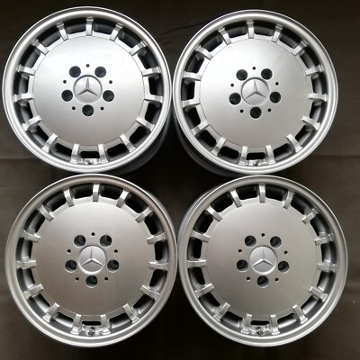 4xORIGINAL Mercedes-Benz Felgen SL R129 201 EVO Gullideckel 8x16 ET34 ...