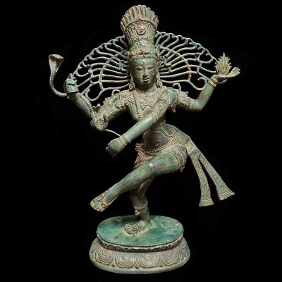 Large 18" Shiva Nataraja Bronze Statue Hindu Dancing God Sculpture ...