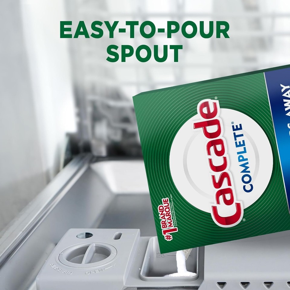 Cascade Complete Powder Dishwasher Detergent, Fresh Scent, 75 oz, White ...