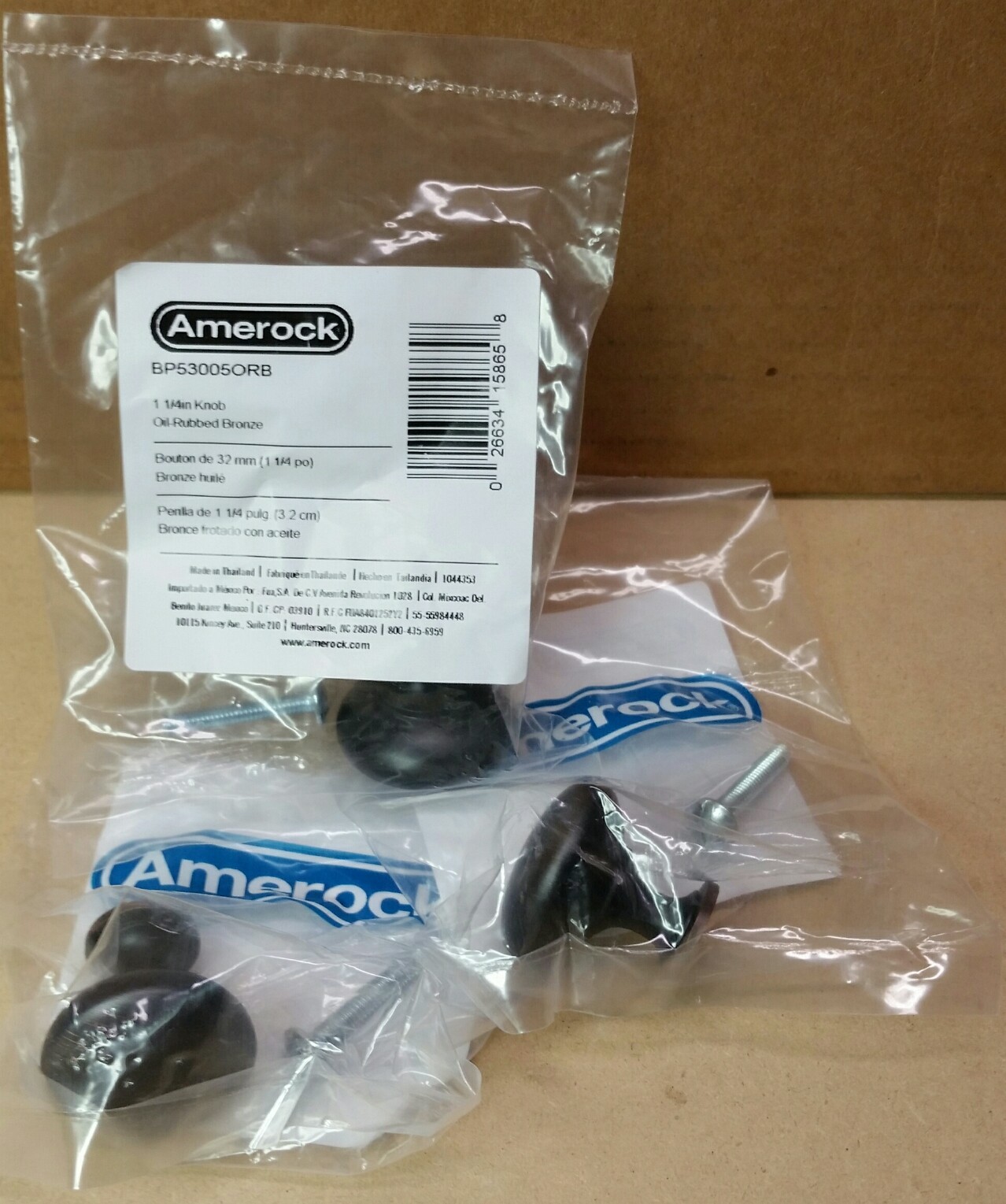 3 Amerock Allison 1-1/4" BP53005-ORB Oil Rubbed Bronze Cabinet Knobs | eBay