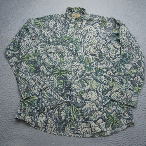Vintage King Ranch Shirt Mens XL Camo Button Up Brush Country Hunting ...