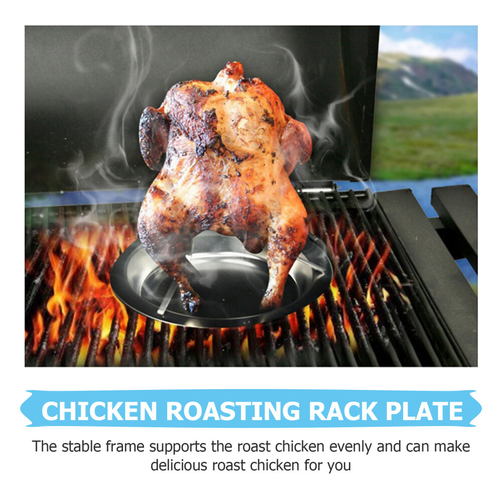 Chicken Barbecue Holder Portable Grills Grilled Plate Baking Pan Oven ...