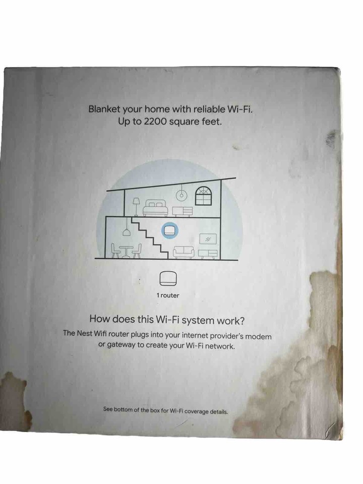 Google Nest Wifi Router AC2200 Mesh System Wireless H2D Google ...