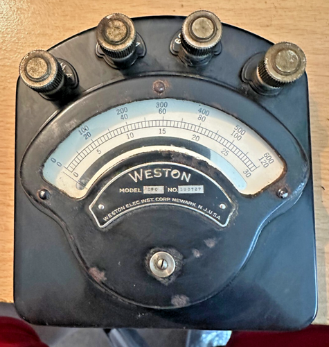Vintage Weston Instruments Corp. Gauge Milliamperes D. C. Model 280 ...