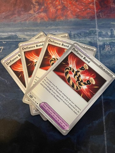 4X Defiance Band 169/198 X4 - Scarlet & Violet Base Playset - Pokemon ...