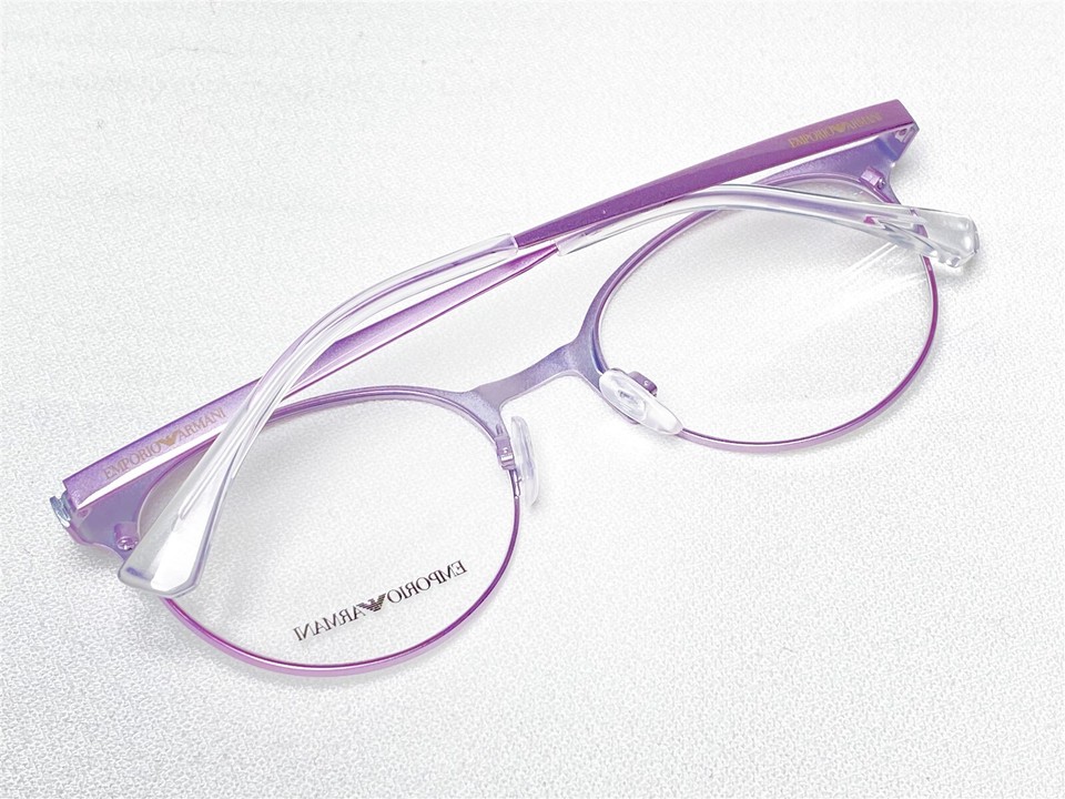 NEW Emporio Armani EA1080 3243 Womens Pink Cats Eye Eyeglasses Frames ...