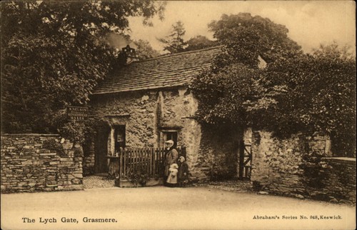 Lych Gate Grasmere England vintage postcard s301 | eBay