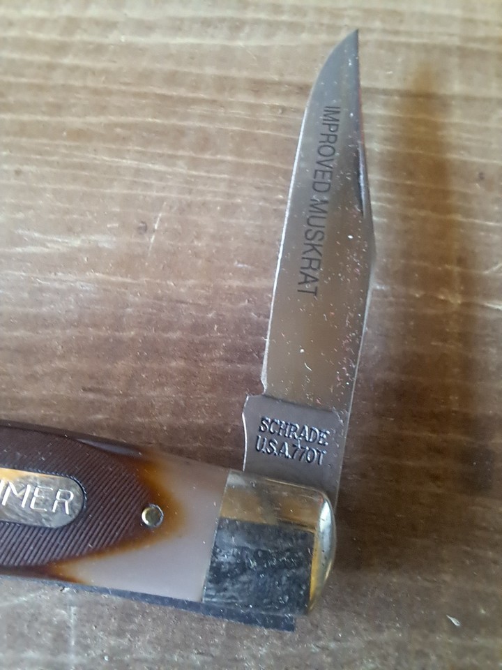 VINTAGE OLD TIMER Schrade 770T Pocket Knife Made USA | eBay