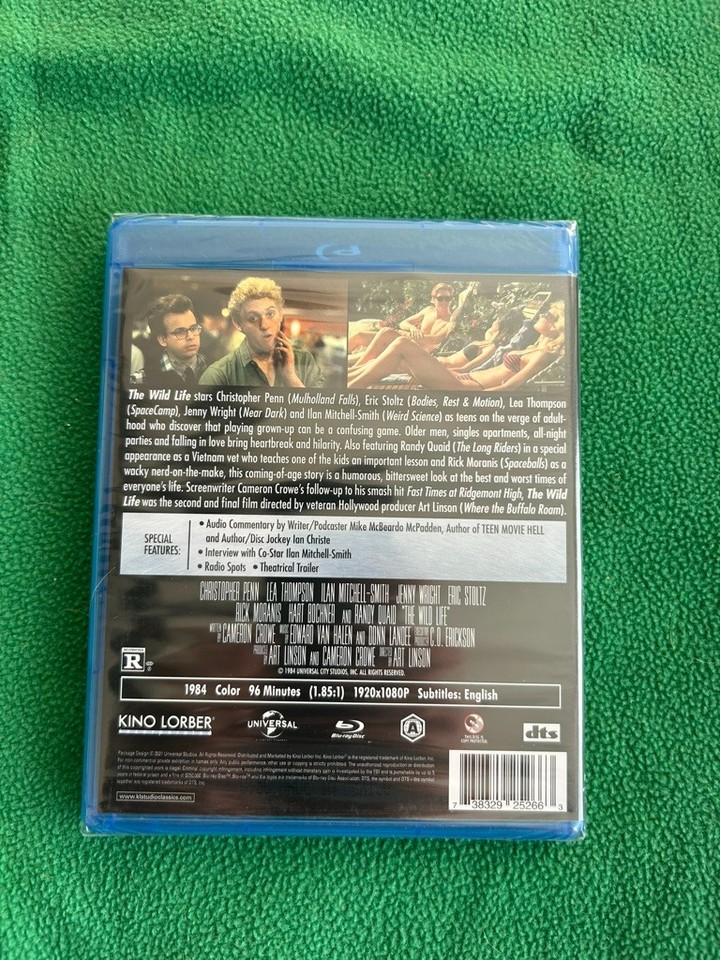 THE WILD LIFE (1984) Blu-ray Cameron Crowe Kino Lorber BRAND NEW ...