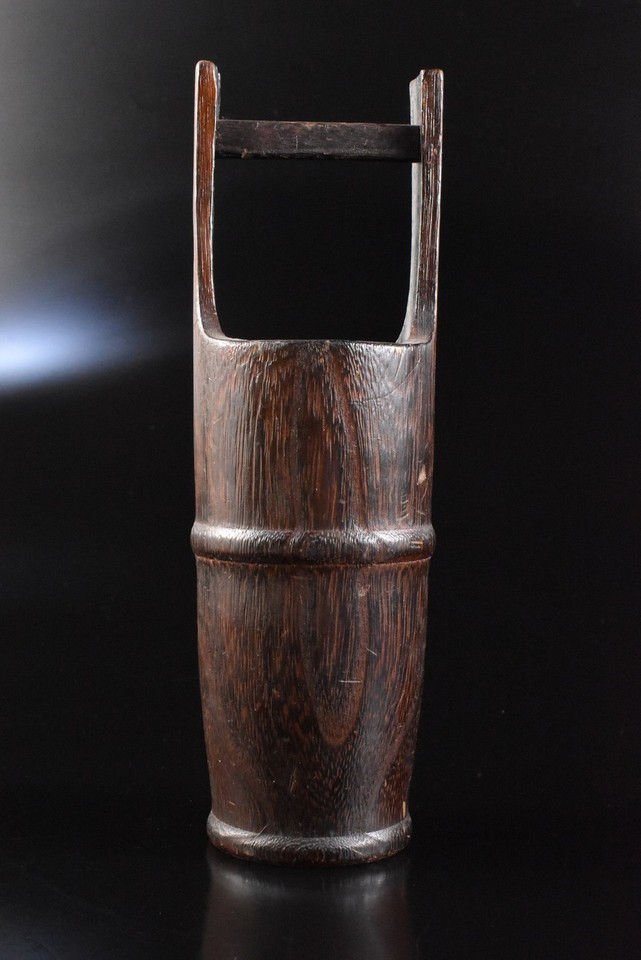 F7514: Japanese Wooden Lacquer ware Flower gold lacquer pattern Tab ...