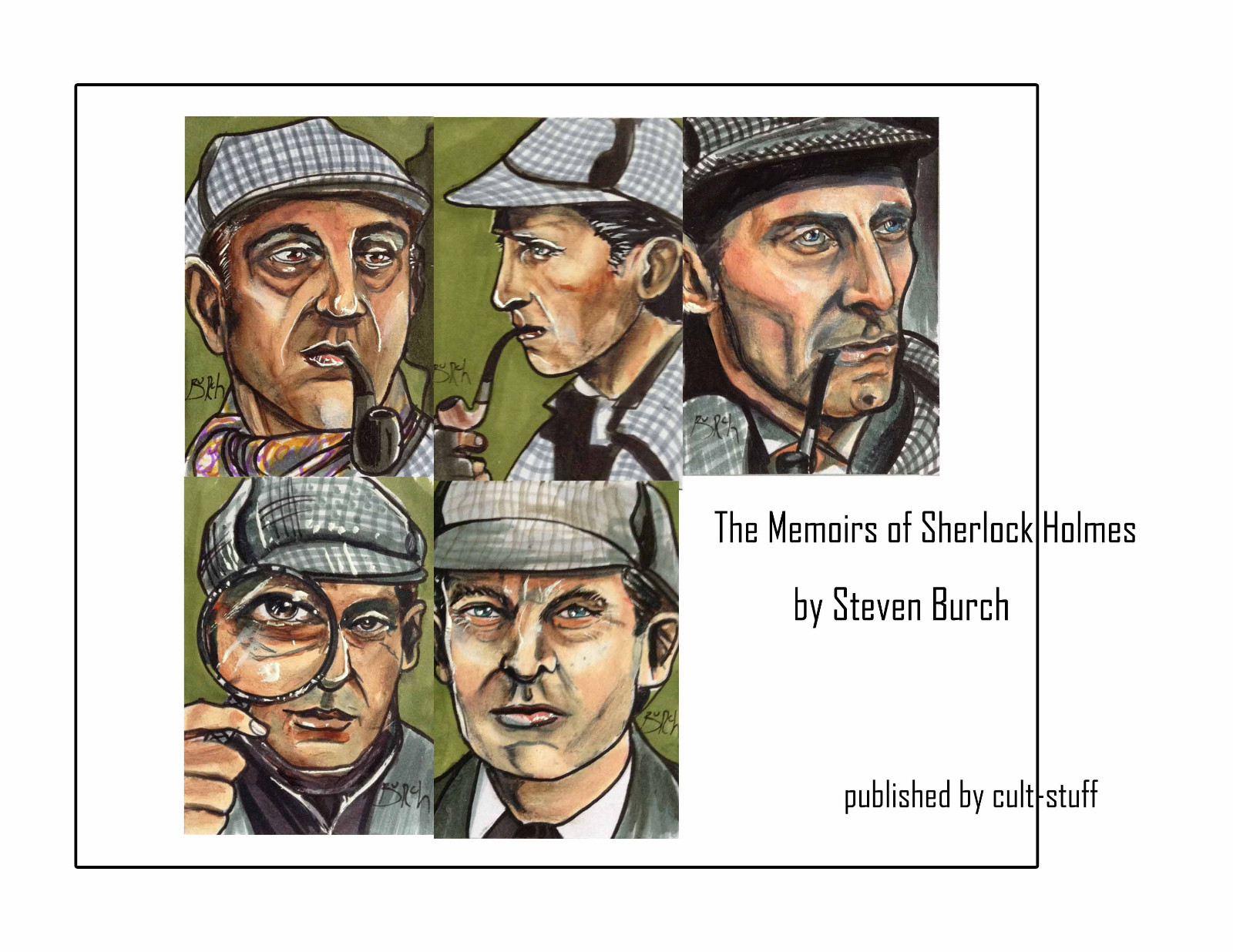 1 SKETCH CARD COMMISSION COMIC ART, PORTRAITS STEVEN BURCH *READ ...