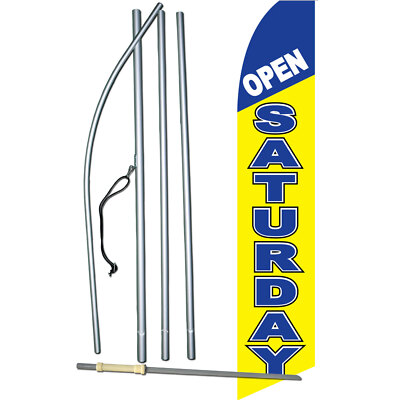 Open Saturday Complete Swooper Flag Bundle | eBay