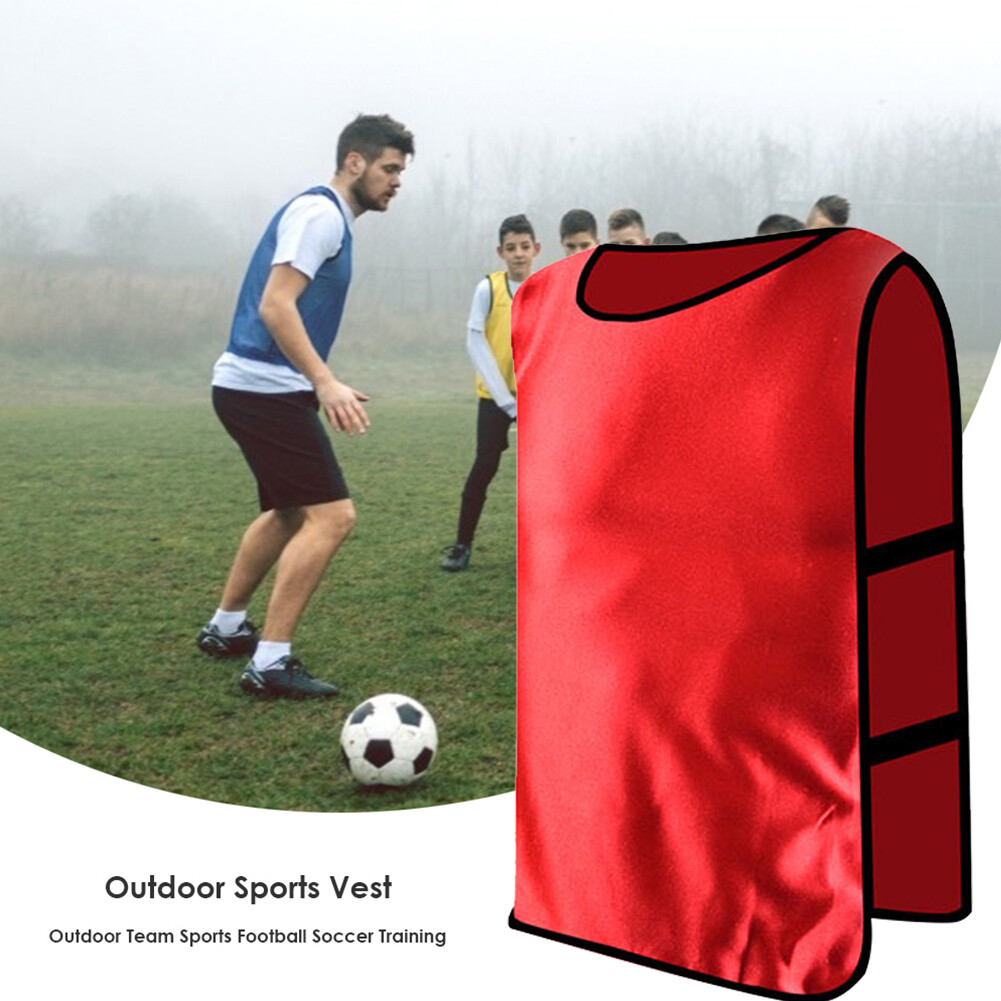 Scrimmage Team Practice Vests Pinnies Team Practice Jerseys (Red L ...