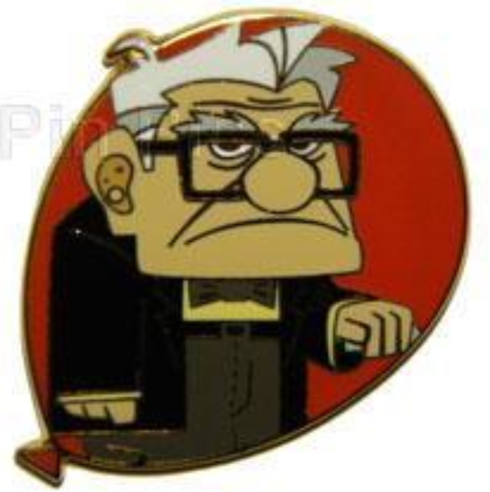 Disney Pin 75690 PT52 Carl Fredricksen Pixar Movie UP Color Gold Metal ...