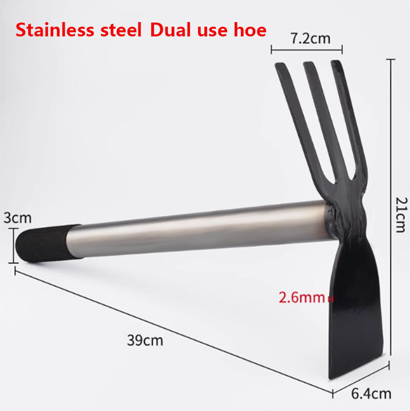 1pcs Wooden Handle Gardening Hoe Steel Garden Hand Weeding Dig Hoe Tool ...