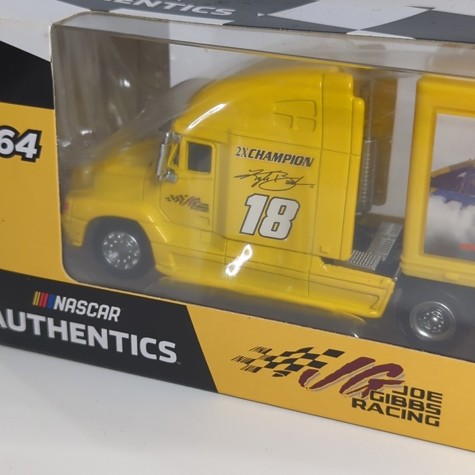 Nascar Authentics #18 Kyle Busch M&M's Transport Hauler 1:64 Diecast | eBay