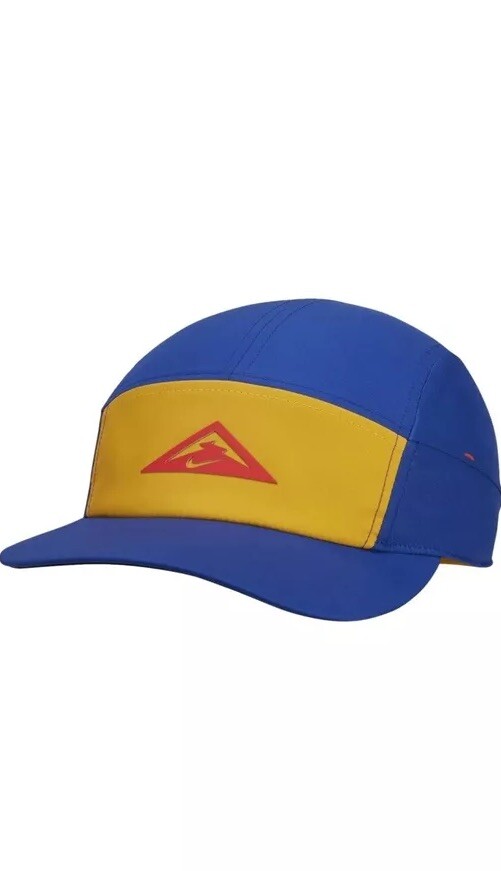 Nike Dri-Fit AW84 Trail Running Hat Adjustable Cap Royal Blue Gold ...