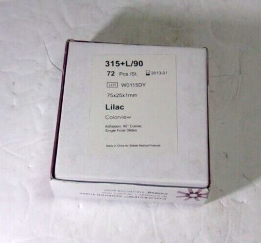 StatLab 315 Colorview Lilac Corner Single Frost Slides 75x25x1mm 72 ...