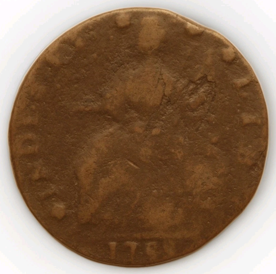 1788 Connecticut Copper Colonial Coin Left Damaged | eBay