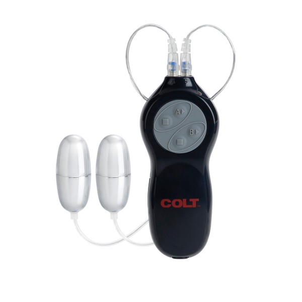 Colt 7 Function Twin Turbo Bullets Egg Vibe Climax Orgasm Clit Vibrator ...