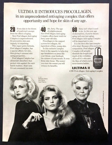 1985 Barbara & Kim Alexis & Aunt Nancy photo Ultima II Pro Collagen ...