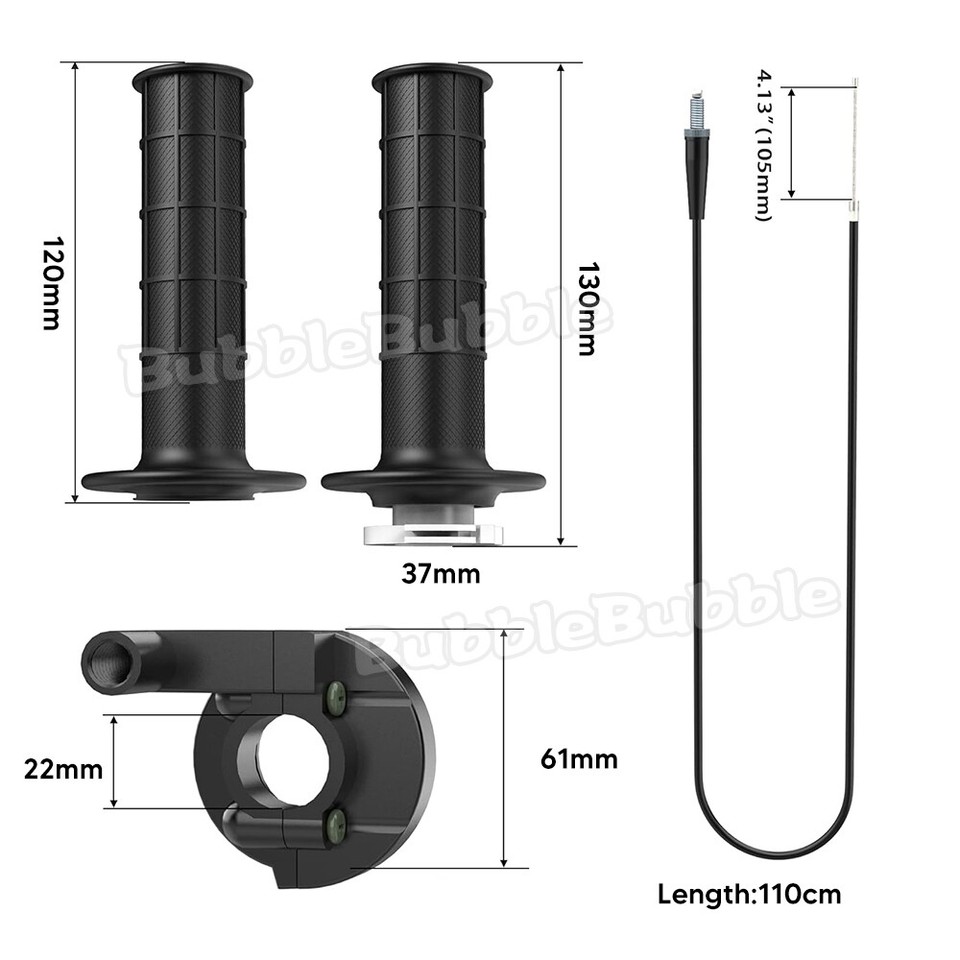 Twist Throttle Housing Hand Grip+1000mm Cable 100cc-250cc PIT PRO Quad ...