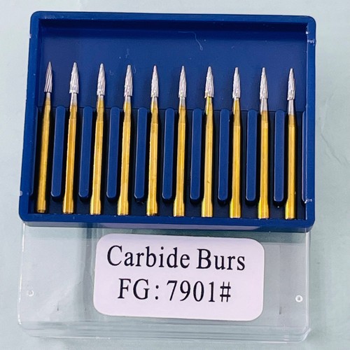 100x FG 7901 Dental Tungsten Carbide Burs Trimming & Finishing ...