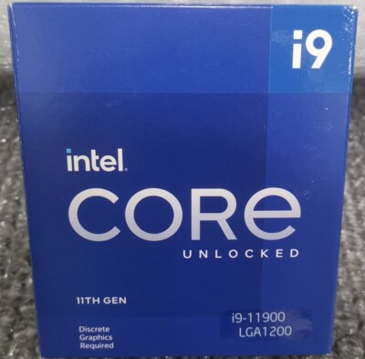 NEW Intel Core i9-11900 SRKNJ 2.5GHz 8 Core LGA1200 65W Desktop ...