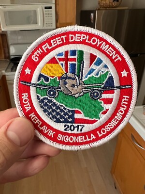 US Navy Squadron Patch VP-16 War Eagles 6th Fleet Deployment Sigonella ...