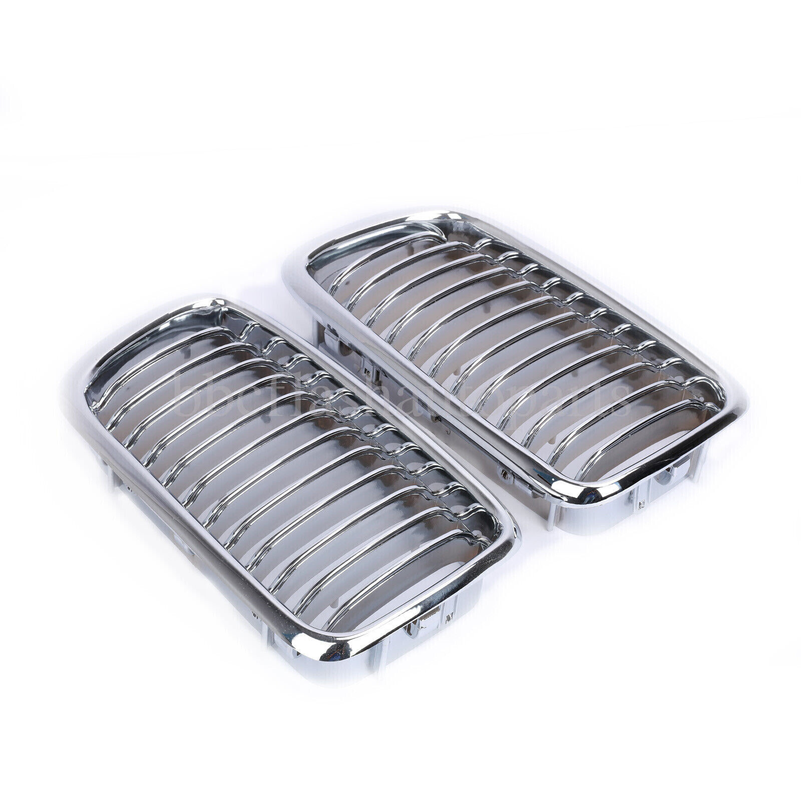 2x Front Kidney Grille Grill Chrome Hood For BMW E38 740i 740iL 4Dr ...